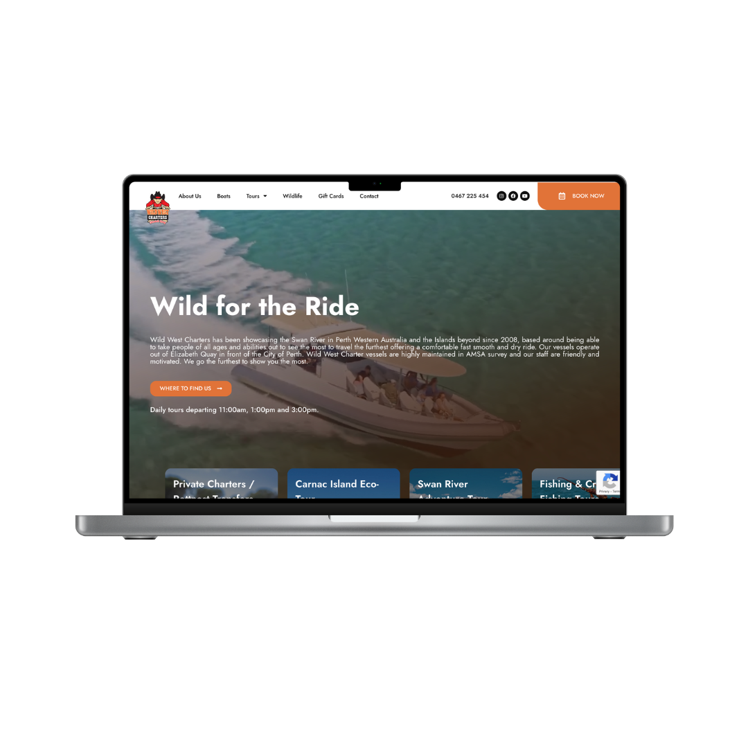 Wild West Charters - Our Projects - PS Digital